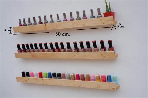 ชั้นวางยาทาเล็บติดผนัง ชั้นวางติดผนัง ชั้นวางอเนกประสงค์ 3 ชั้น Hmeehmeenailsalon Thaipick