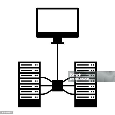 Ikon Pusat Data Dan Server Lokal Ilustrasi Stok Unduh Gambar Sekarang