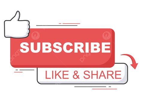 Youtube Subscribe Button Vector Hd Images Subscribe Channel Follow