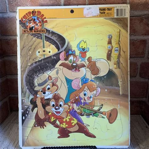 Vintage Disneys Chip N Dale Rescue Rangers Frame Tray Puzzle £1130