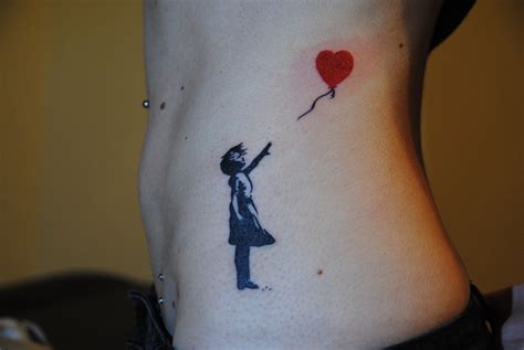 25 There Is Always Hope Banksy Balloon Girl Tattoo Entertainmentmesh