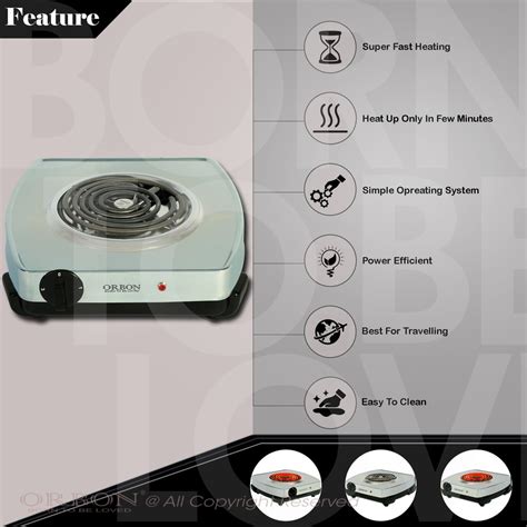 2000w Stainless Steel Indicator Coil Stove Dimension 551 X 38 X 9