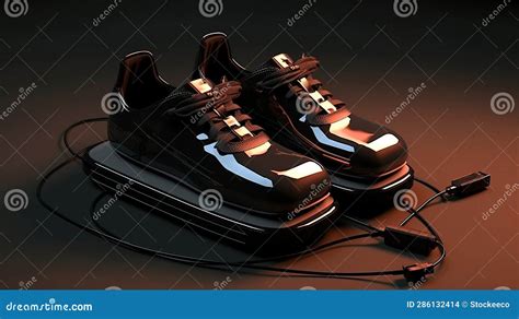 Minimalist Portable Mini Synth Shoes Design 3d Model And Render Stock
