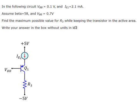 Solved For The Circuit Shown Find The Highest Voltage To