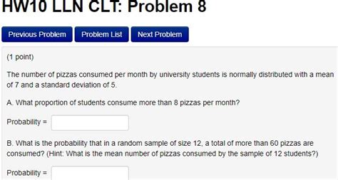 solved hw10 lln clt problem 8 previous problem problem list