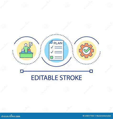 Productivity Improvement Plan Loop Concept Icon Stock Vector