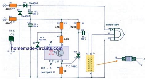 Xenon Strobe Light Control Circuit Homemade Circuit Projects Xenon Strobe Light Control Circuit Homemade Circuit Projects