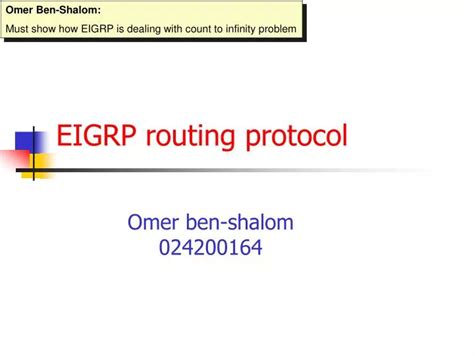 Ppt Eigrp Routing Protocol Powerpoint Presentation Free Download Id4066831