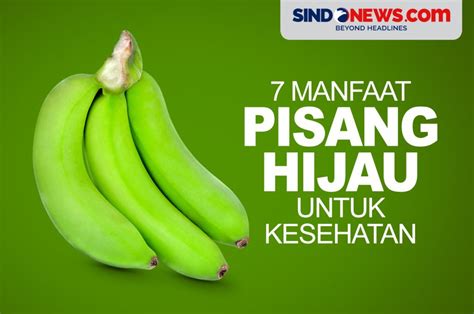 Sindografis 7 Manfaat Pisang Hijau Untuk Kesehatan Yang Tak Banyak