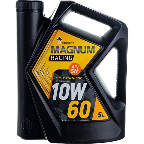 Моторное масло РОСНЕФТЬ Magnum Racing 10W-60 (РНПК) SN/A3/B4 синт. кан ...