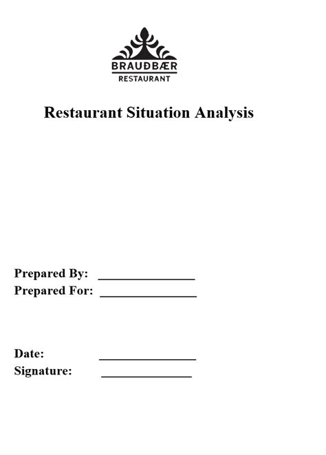 Situation Analysis Report Example → Free Report Examples