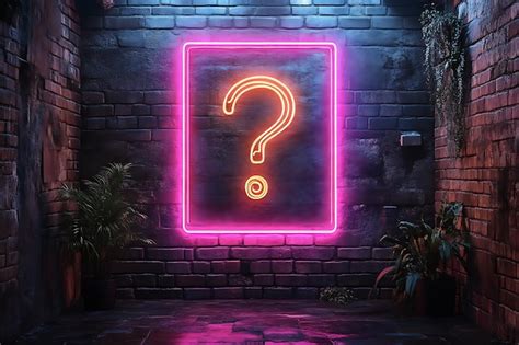 Question Mark Query Symbol Knowledge Faq Education Search And Quiz Neon