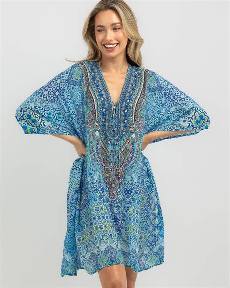 Shop Kaiami Solstice Beach Cover In Blue Fast Shipping And Easy Returns