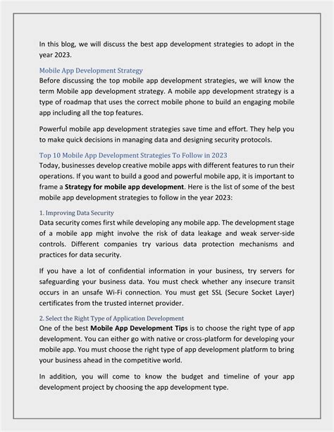 Ppt Mobile App Development Strategies For 2023 Powerpoint Presentation Id12363334