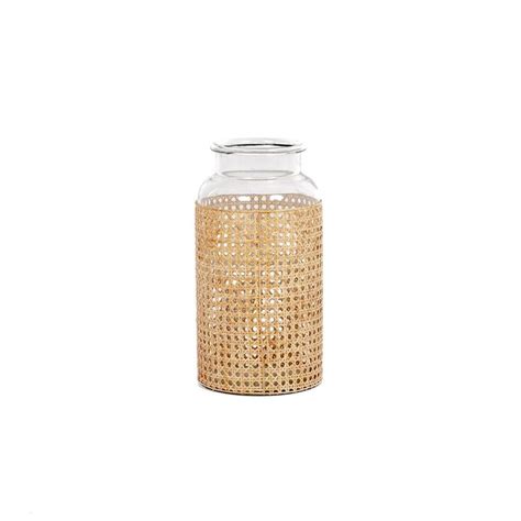 Candice Cane Wrapped Glass Vase Glass Vase Vase Glass