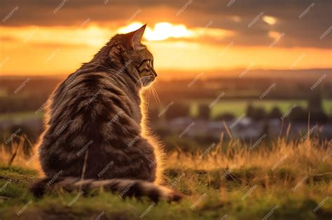 premium ai image a weary old tomcat