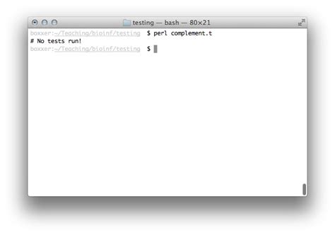 Unit Testing In Perl