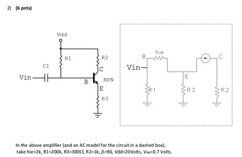 SOLVED A Estimate The DC Base Current No External Input B Determine The DC Voltage At C