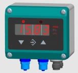 DE45 LED Digital Differential Pressure Switch Transmitter