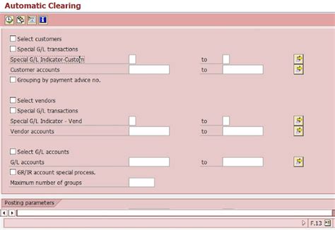 ERIC YANG S NOTEPAD SAP IMG F 13 Automatic Clearing IMG Clearing Rule TCODE OB74 OBYC