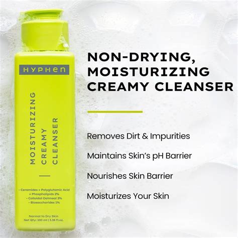Hyphen Moisturizing Creamy Cleanser For Dry Skin Price Buy Online