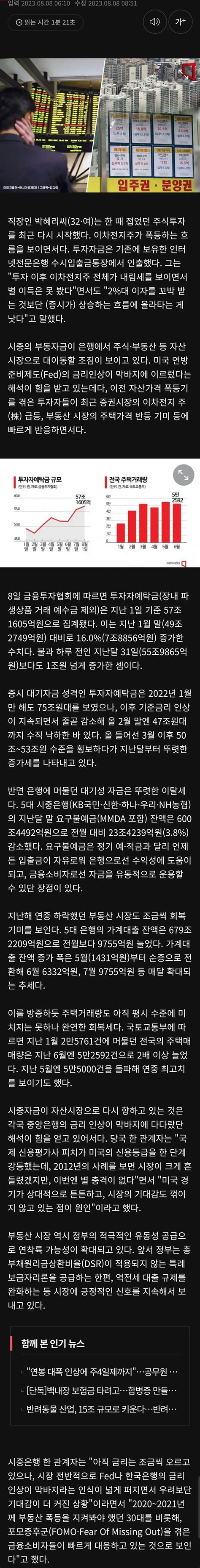 또 뒤처질 순 없어주식·부동산 꿈틀에 밀물