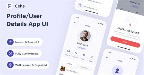 Ceha Profile User Details App Ui Ux And Ui Kits Ft Profile And Detail