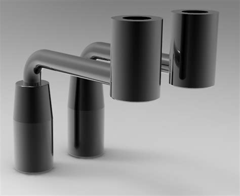 Autodesk Inventor Ipt File 3d Cad Model Of Revolving Crank Handle L 80 Bore B10 D2 28 H1 18 H2