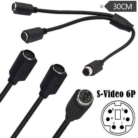 MID Pin One Male And Two Female PS Extension Cable PS One Sub Two Adapter Cable