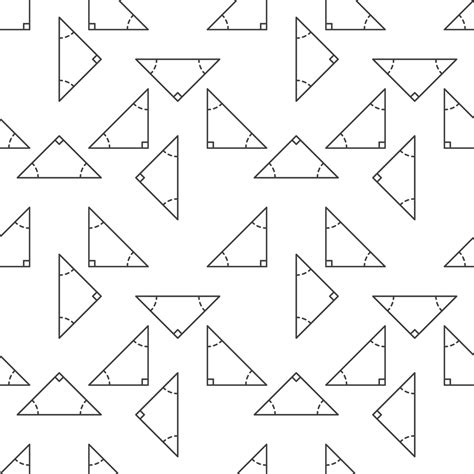 Geometry Triangle Vector Outline Concept Minimal Seamless Pattern