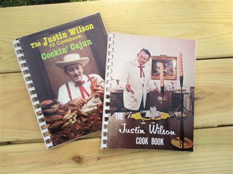 Two Justin Wilson Cajun Cookbooks