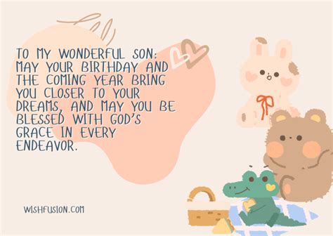 Birthday Wishes For A Son Wishes Fusion