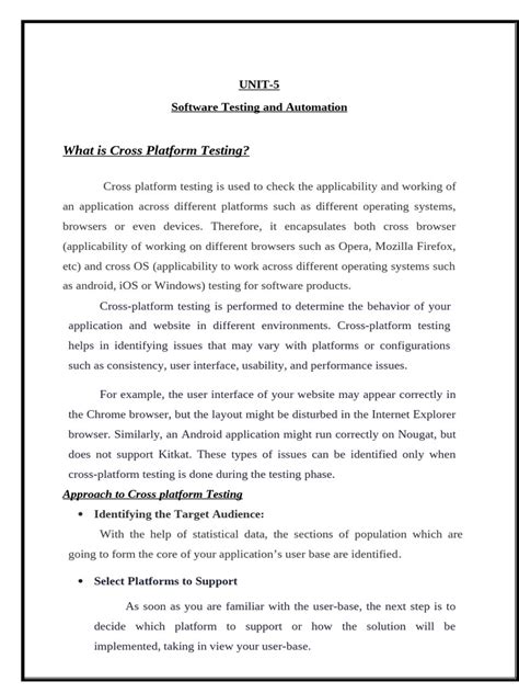 Sta Unit 5 Pdf Software Testing Control Flow