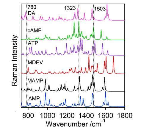 6 The Dft Calculated Raman Spectrum Of Signaling Compoundsincluding Da
