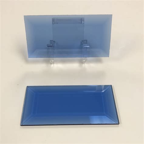 Rectangle Colored Glass Bevel 2″ X 5″ Glass House Store