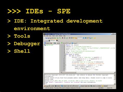 python and gis beyond modelbuilder and pythonwin ppt