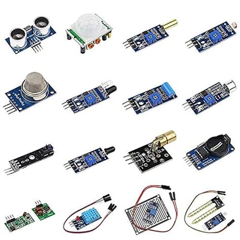 16pcs sensor module board kit for arduino raspberry pi 3 2 model b