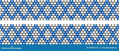 Vector Seamless Pattern Of Beads Abstract Background Stock
