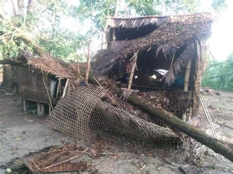ကျောင်းကုန်းမြို့မှာ မိုးရွာလေပြင်းတိုက်ခတ်လို့ လူနေအိမ် ၂၇ လုံးပျက