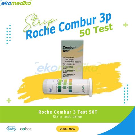 Roche Combur 3 Test 50T Tes Urine Strip 3 Parameter Eko Medika