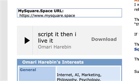 Myspace Css Theme For Squarespace Sqspthemes
