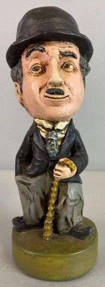 Statue Arts Charlie Chaplin Plaster Figure Matthew Bullock Auctioneers