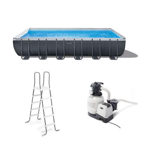 Intex 24 X 12 X 52 Ultra Xtr Rectangular Frame Swimming Pool Set