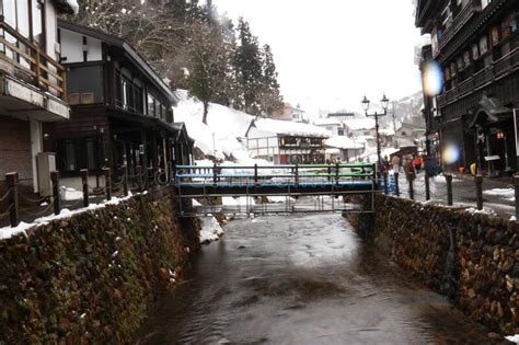 Beautiful And Quaint Ginzan Onsen In Obanazawa During The Winter Time