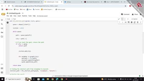 Bfs Method Finding Shortest Path Youtube