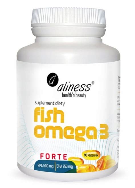 Aliness Fish Omega 3 Forte DUŻA DAWKA EPA DHA 90K 11077687149 Allegro pl