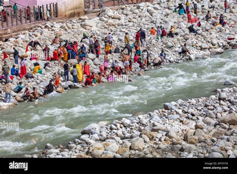 India Uttarakhand Gangotri Himalaya Pilgrimage Site Bhagirathi