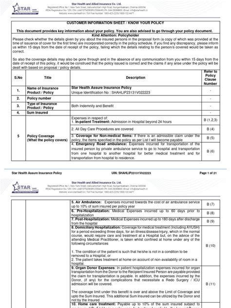 Cis Document Pdf Deductible Hospital