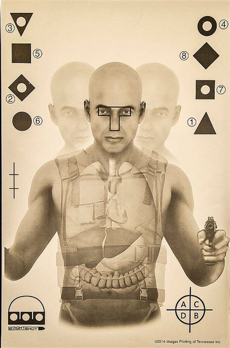 Pack Anatomically Correct Shooting Targets Tactical Training Shooting Targets Tactical