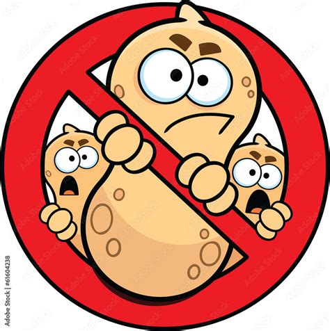 No Peanuts Allowed Sign Stock Vector Adobe Stock